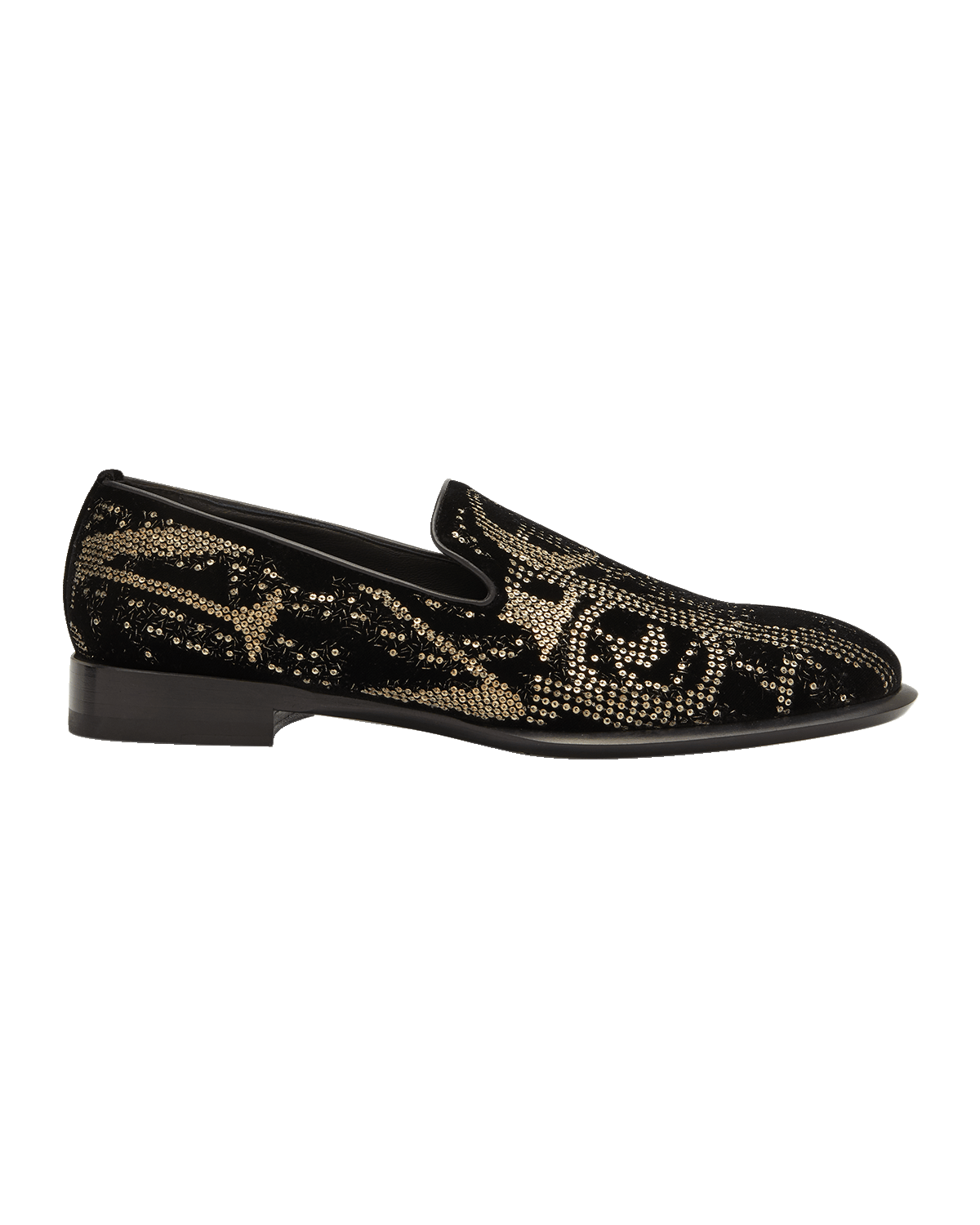 Versace Men's Medusa-Print Silk Slippers | Neiman Marcus