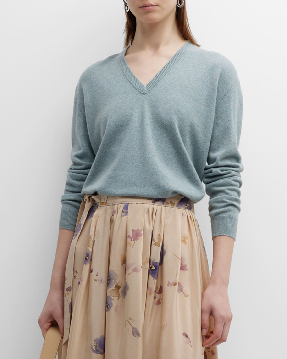 Blue Cashmere Sweater | Neiman Marcus