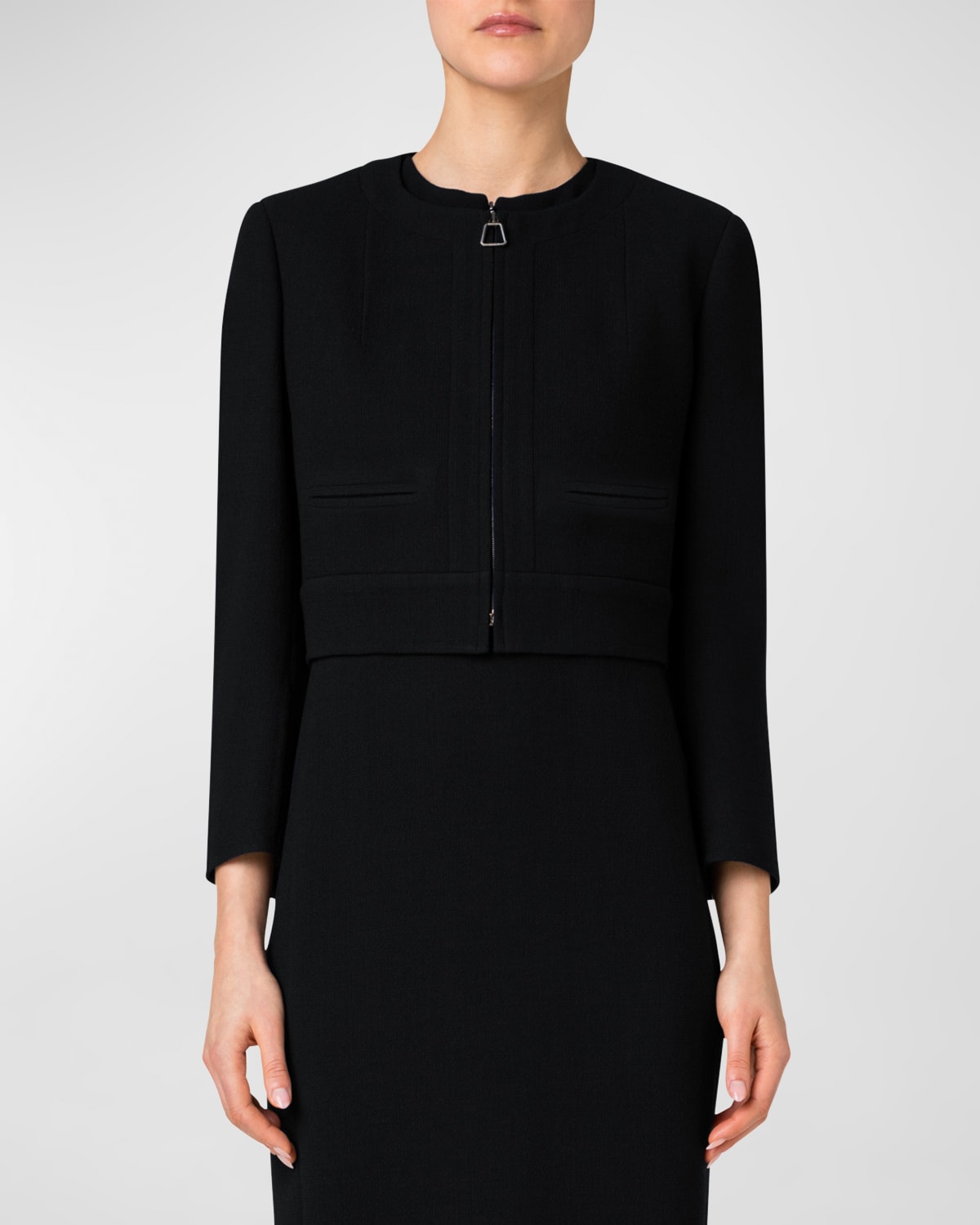 Womens Crepe Jacket | Neiman Marcus