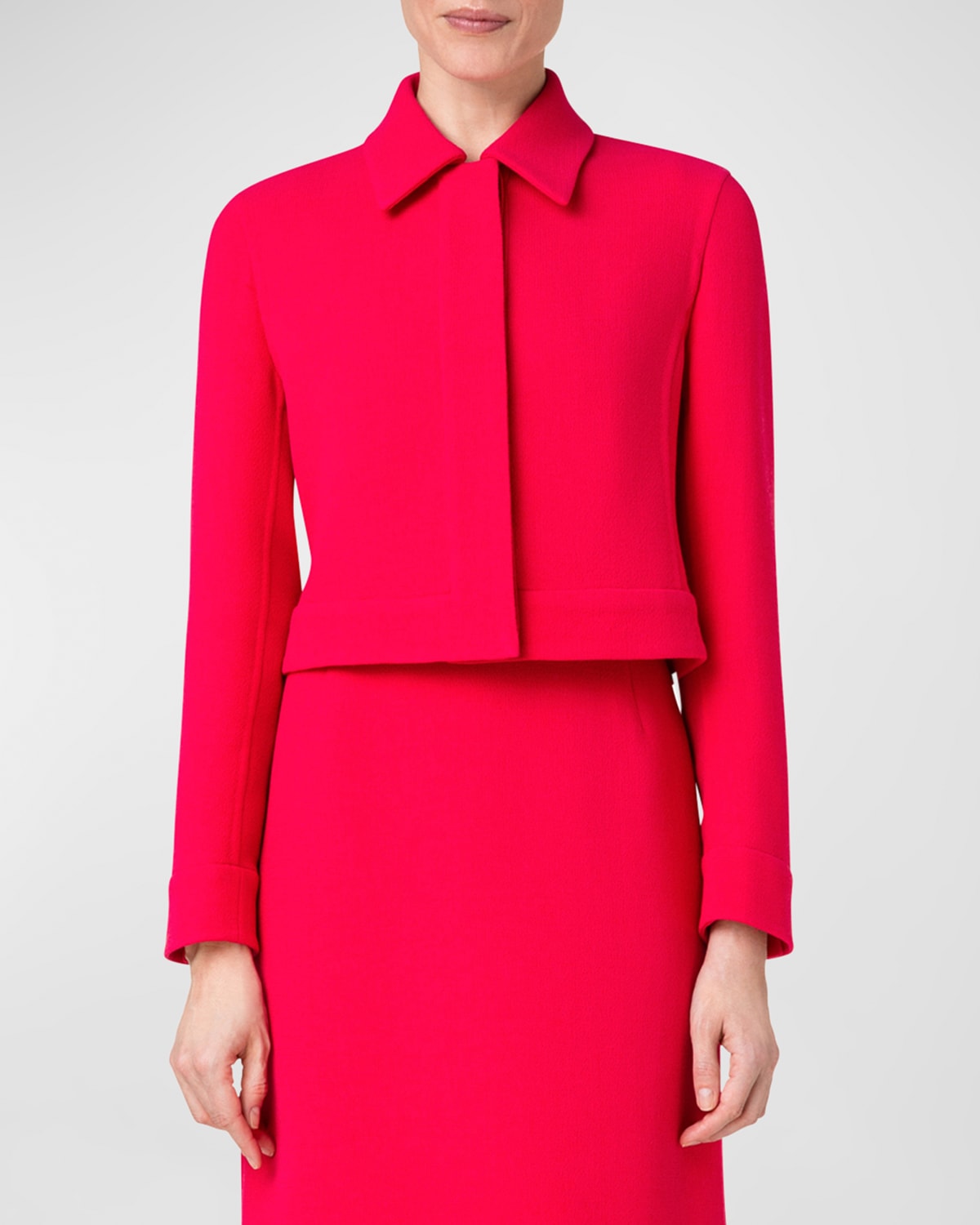 Womens Crepe Jacket | Neiman Marcus