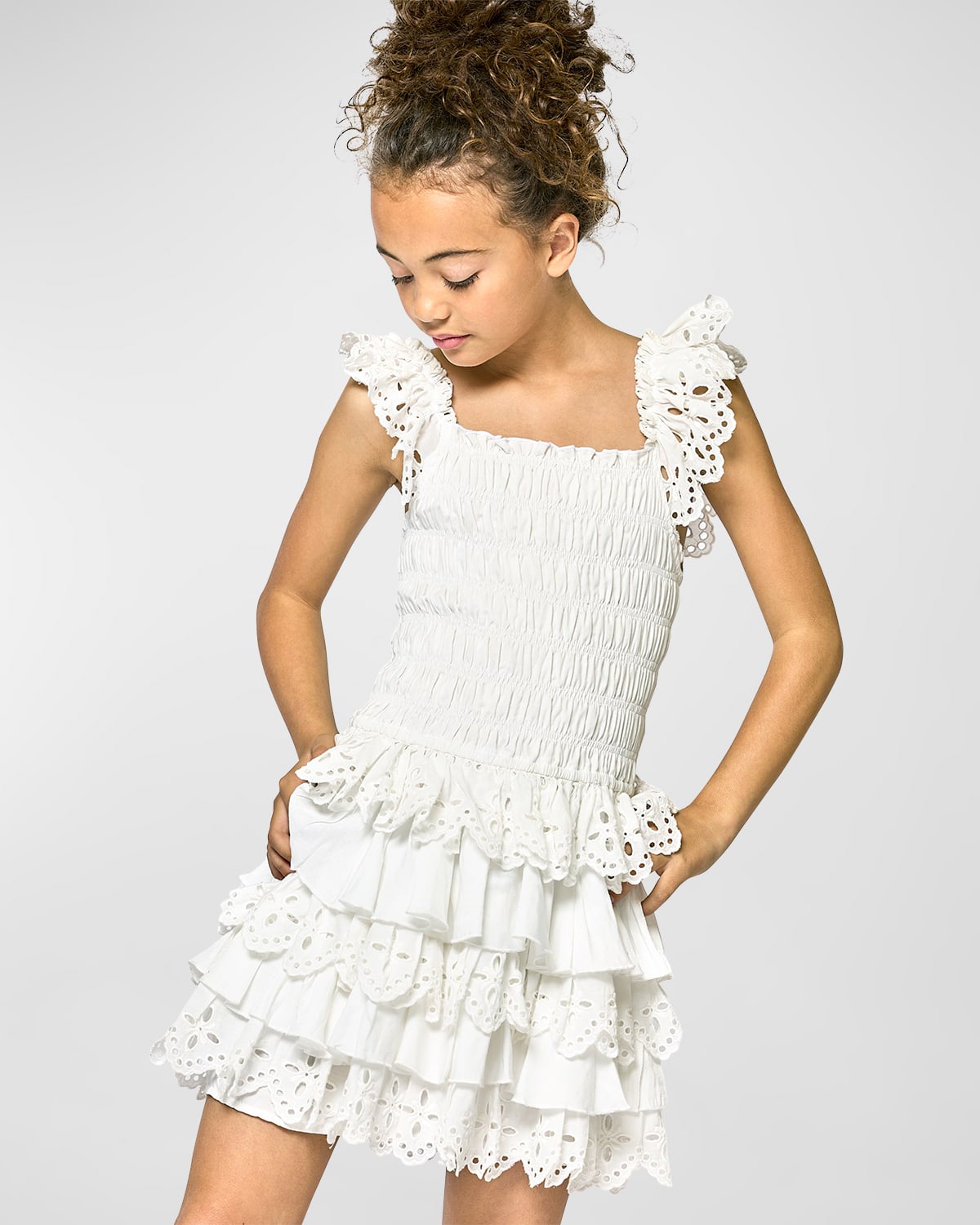 White Eyelet Dress | Neiman Marcus