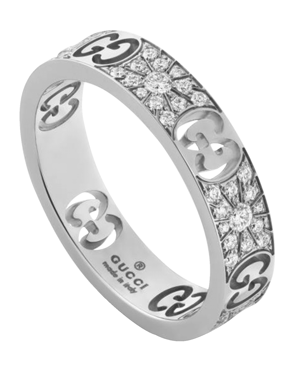 Gucci 18k Yellow Gold 13mm GG Running Ring | Neiman Marcus