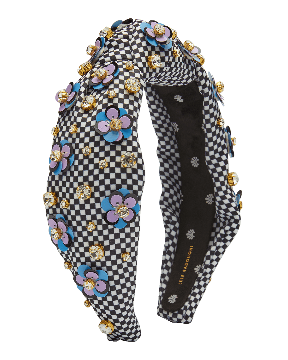 Lele Sadoughi Disco Crystal Knotted Headband | Neiman Marcus