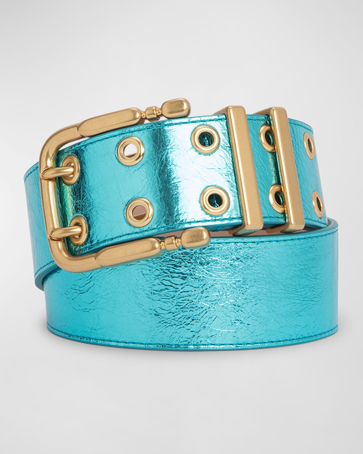 Blue Leather Belt | Neiman Marcus