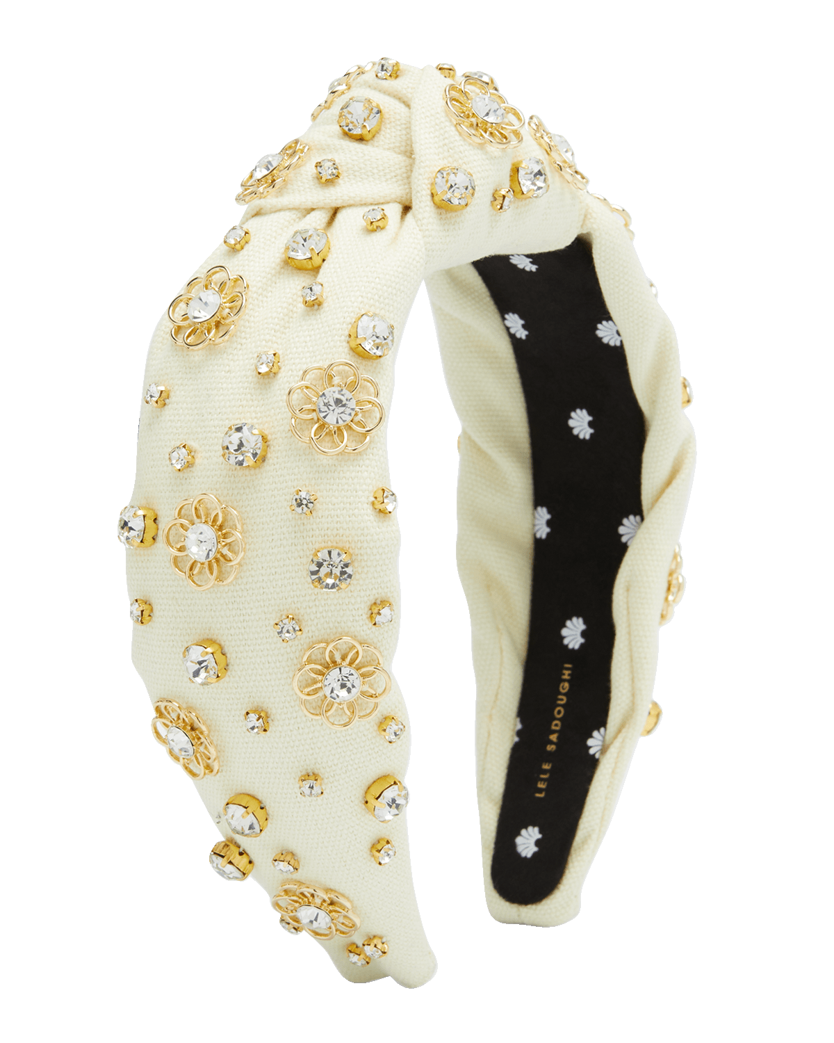 Lele Sadoughi Disco Crystal Knotted Headband | Neiman Marcus