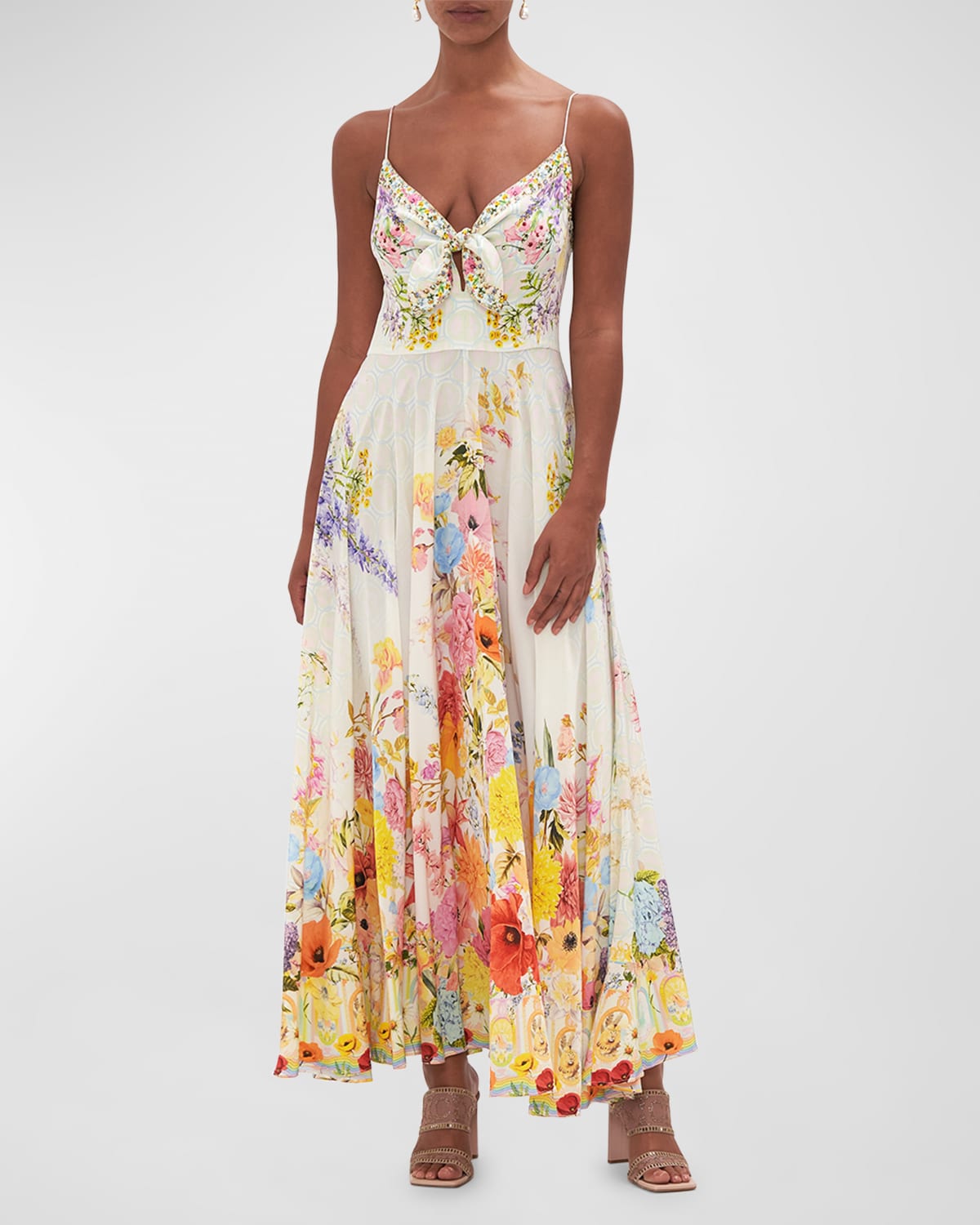 Spaghetti Straps Maxi Dress | Neiman Marcus