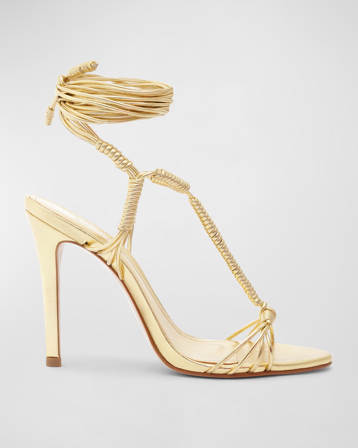 Ankle Strap Gold Sandal | Neiman Marcus