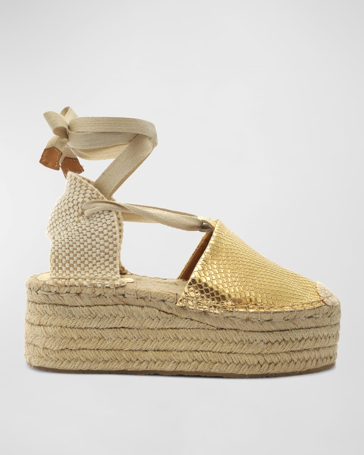 Gold Platform Sandal | Neiman Marcus