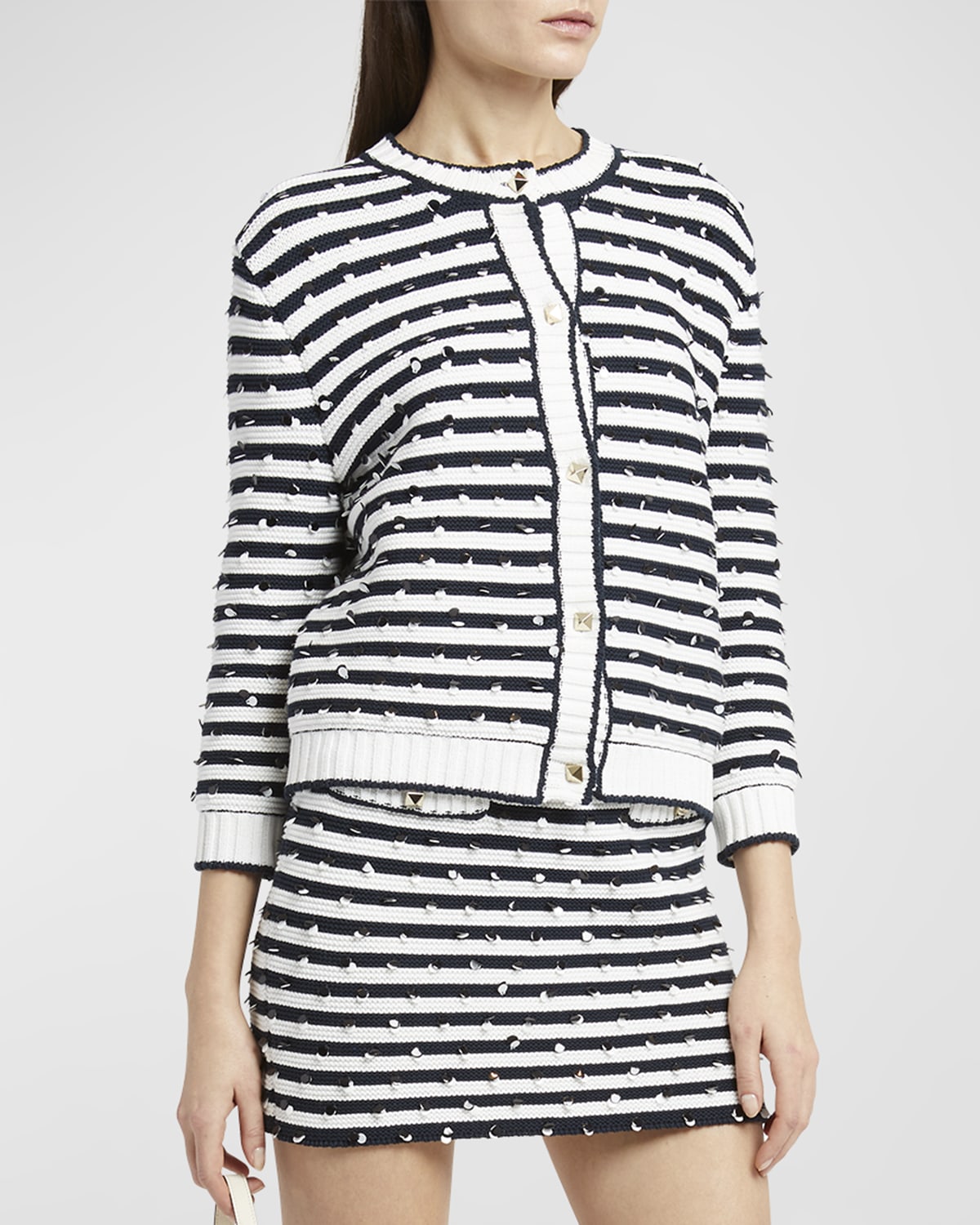 White Cotton Sweater | Neiman Marcus