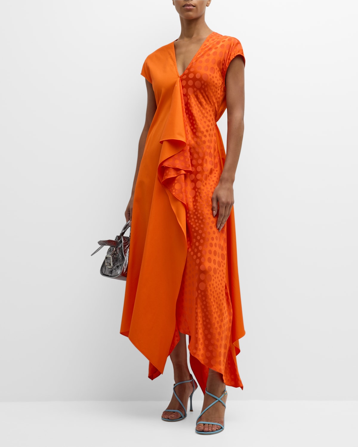 Cascade Ruffles Dress | Neiman Marcus