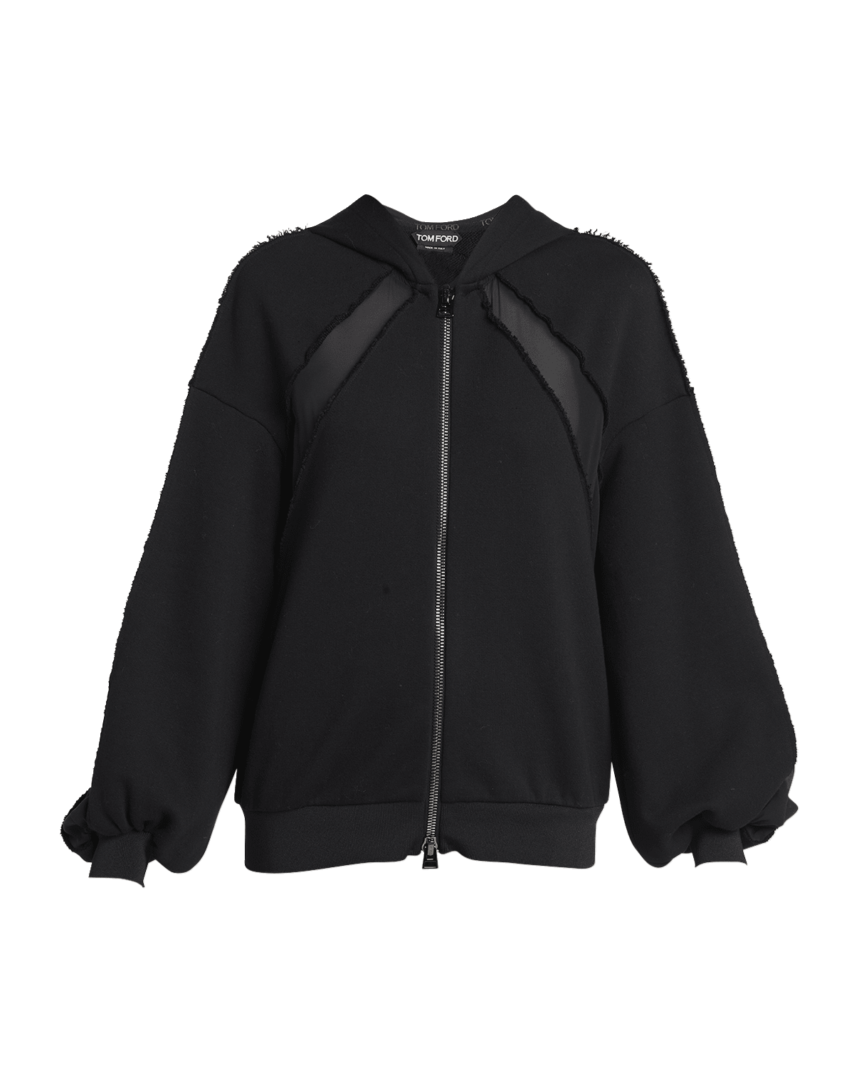 THE ROW Althena Padded Hooded Quarter-Zip Track Jacket | Neiman Marcus