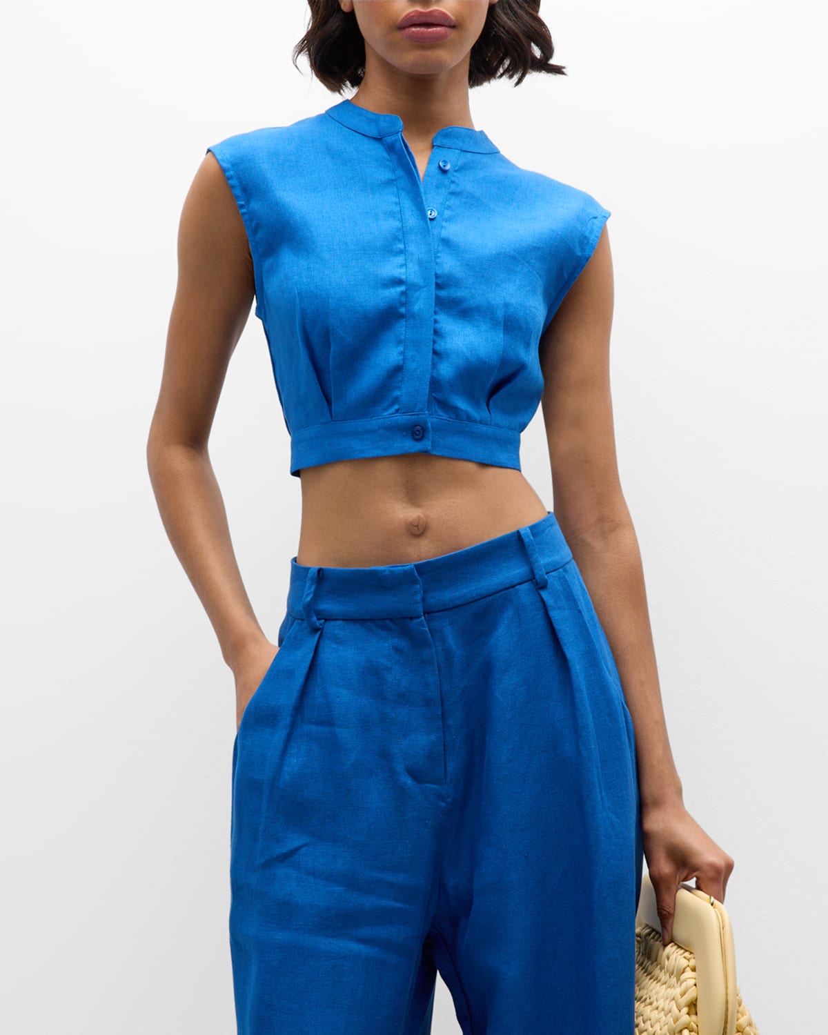 Mandarin Collar Top | Neiman Marcus