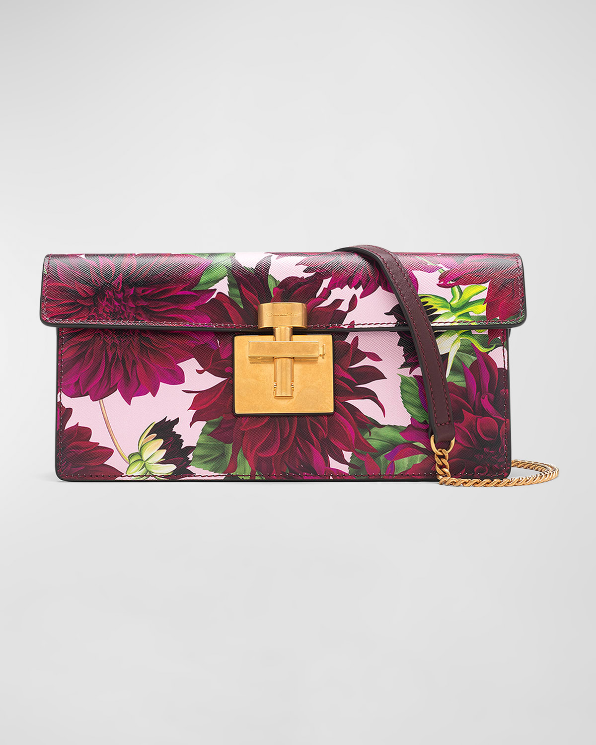 Push Lock Closure Bag | Neiman Marcus