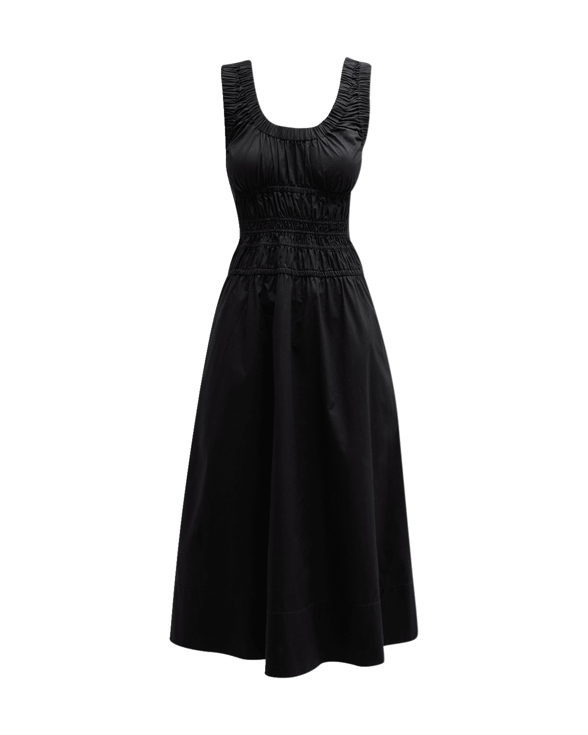 Ulla Johnson Mimi Sleeveless Poplin Midi Dress | Neiman Marcus