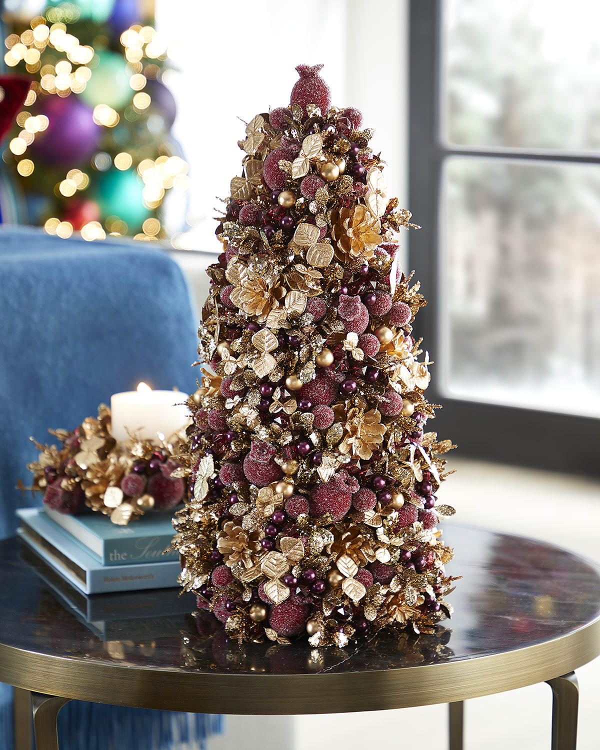 Salzburg Creations 12" Bountiful Elegance Christmas Tree | Neiman Marcus