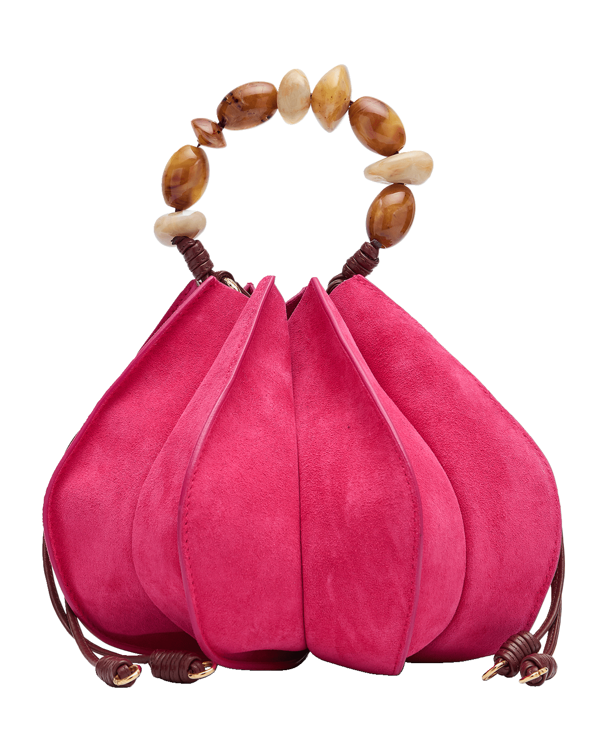 Ulla Johnson Adria Large Pleated Wave Shoulder Bag | Neiman Marcus