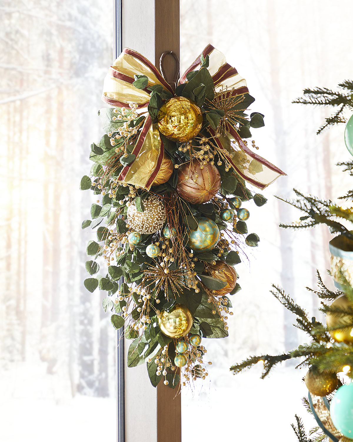 Salzburg Creations 12" Bountiful Elegance Christmas Tree | Neiman Marcus