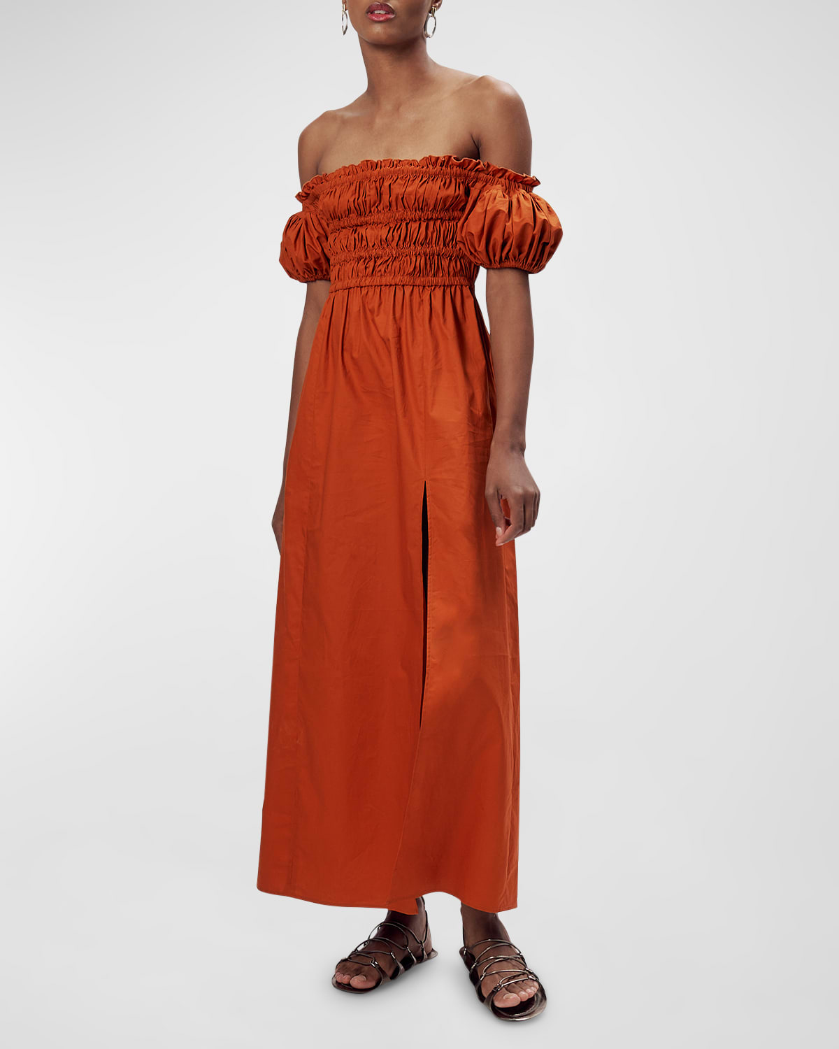 Alix of Bohemia Winifred Black Eyelet Maxi Dress | Neiman Marcus