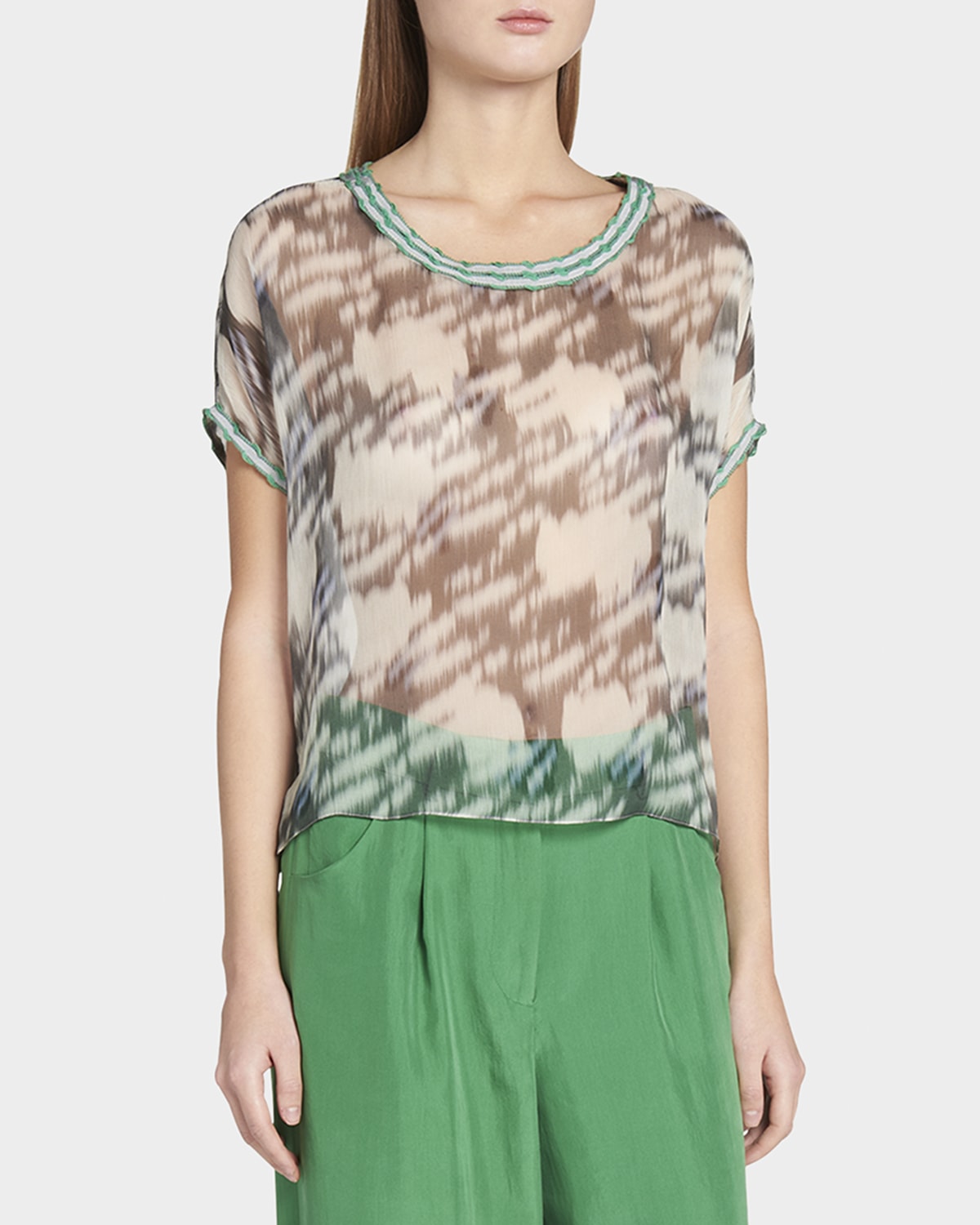 Womens Sheer Top | Neiman Marcus