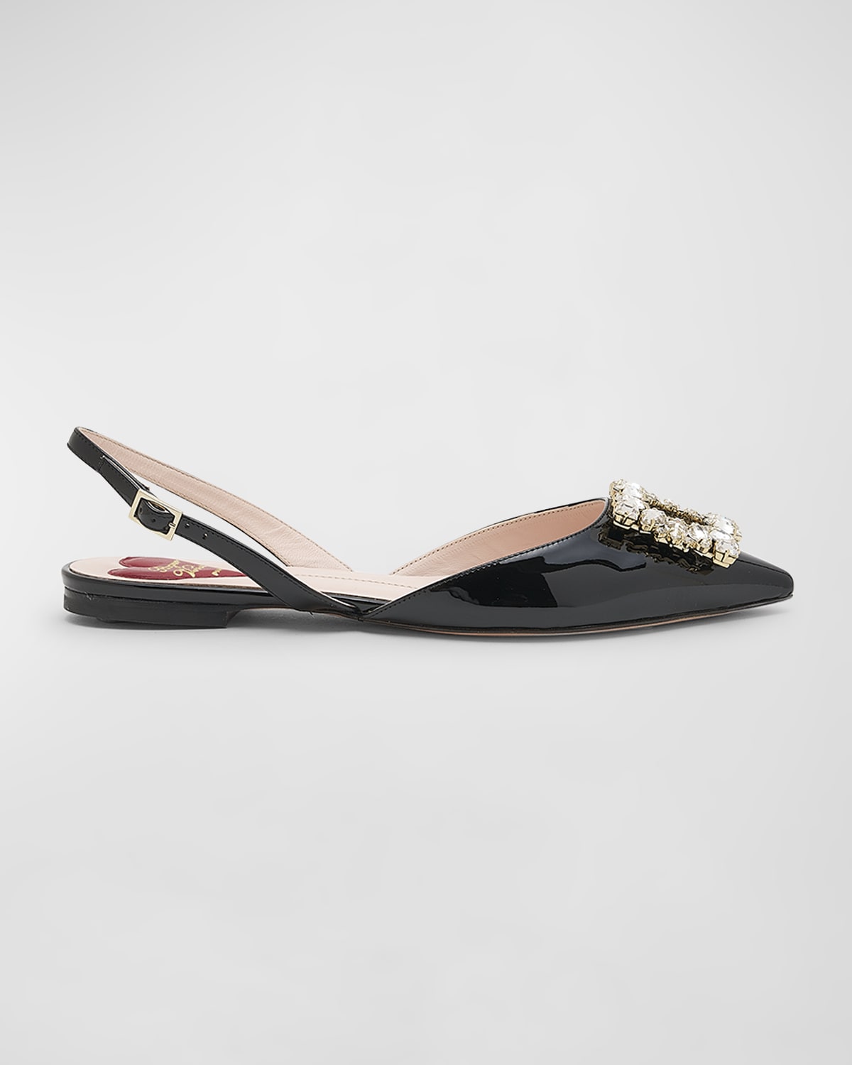 Black Pointed Toe Flats | Neiman Marcus