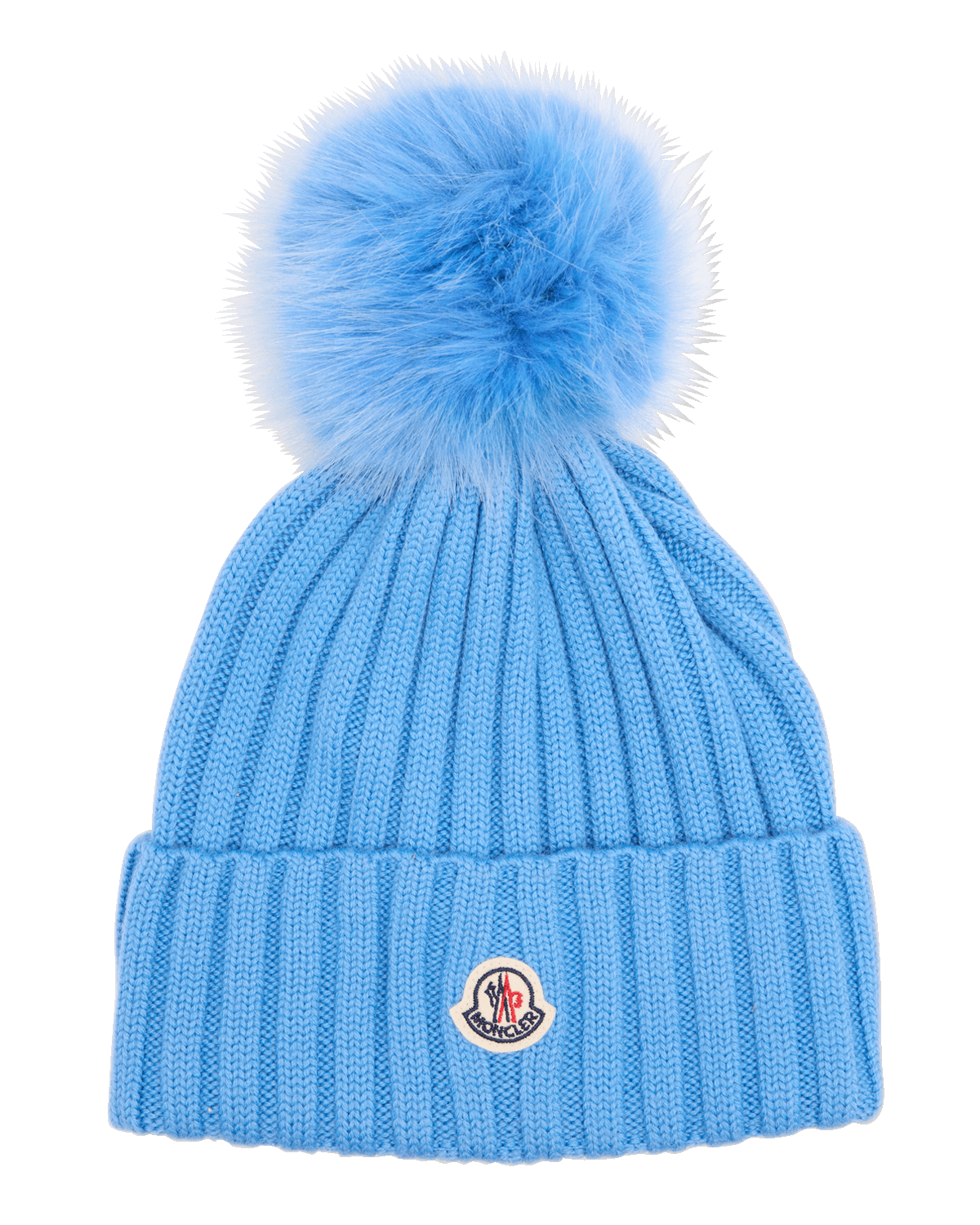 Adrienne Landau Metallic Beanie W/ Faux Fur Pom | Neiman Marcus