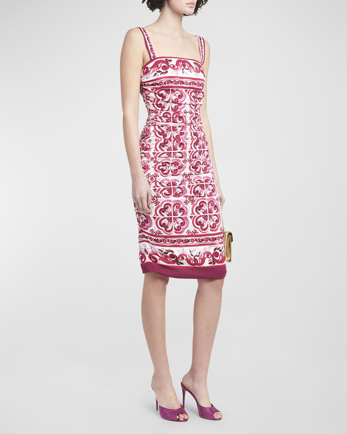 Square Neckline Sheath Dress | Neiman Marcus