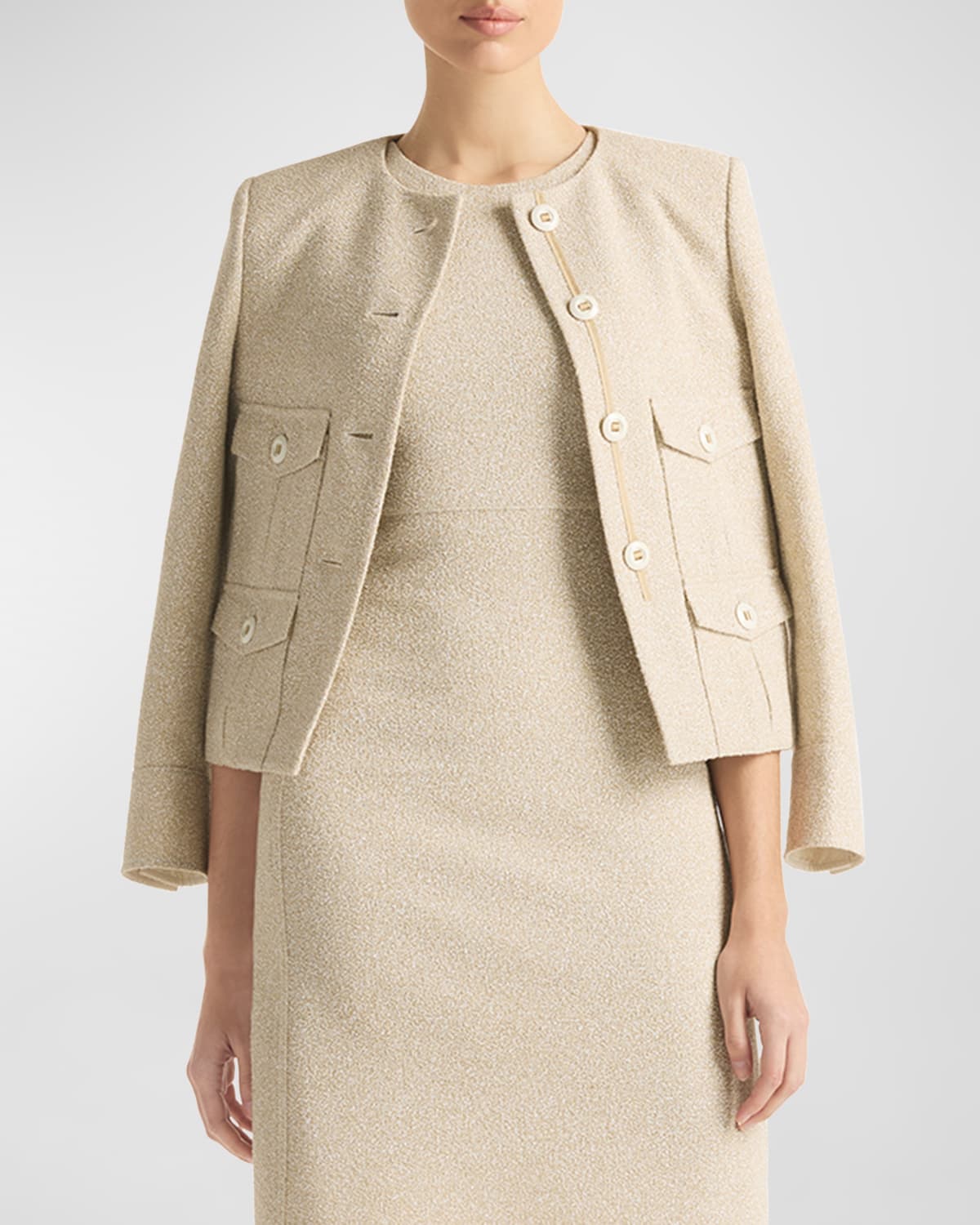 Cotton Tweed Jacket | Neiman Marcus