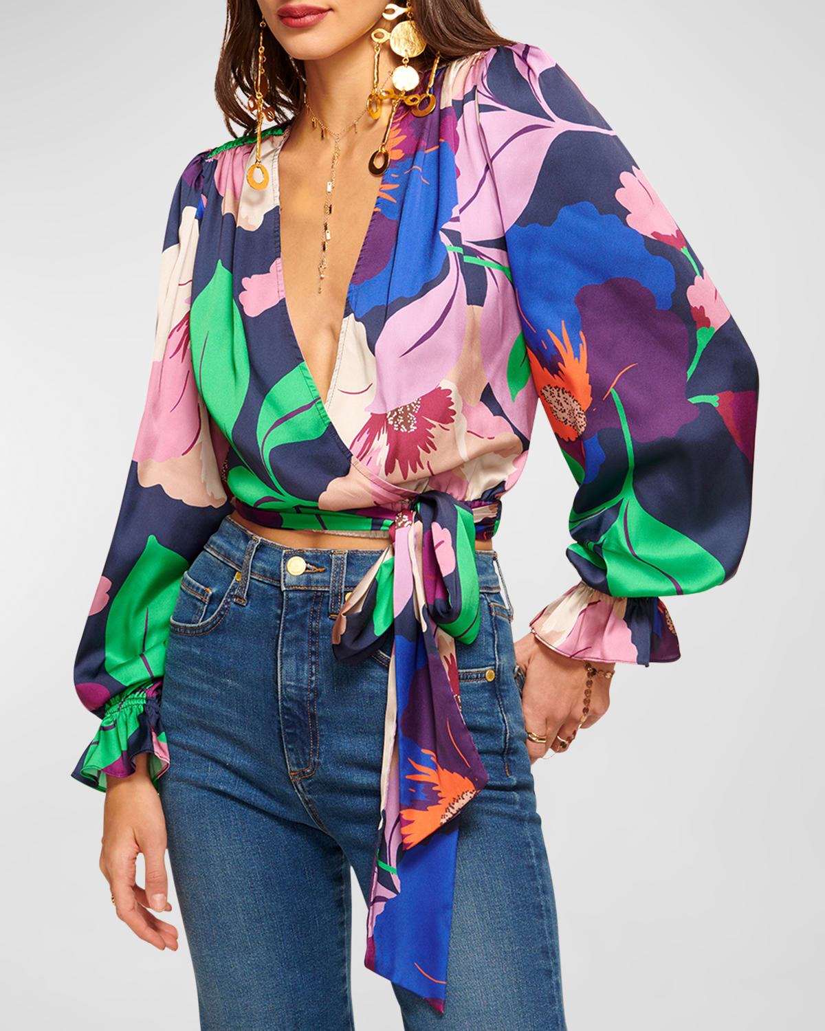 Surplice Neckline Top | Neiman Marcus