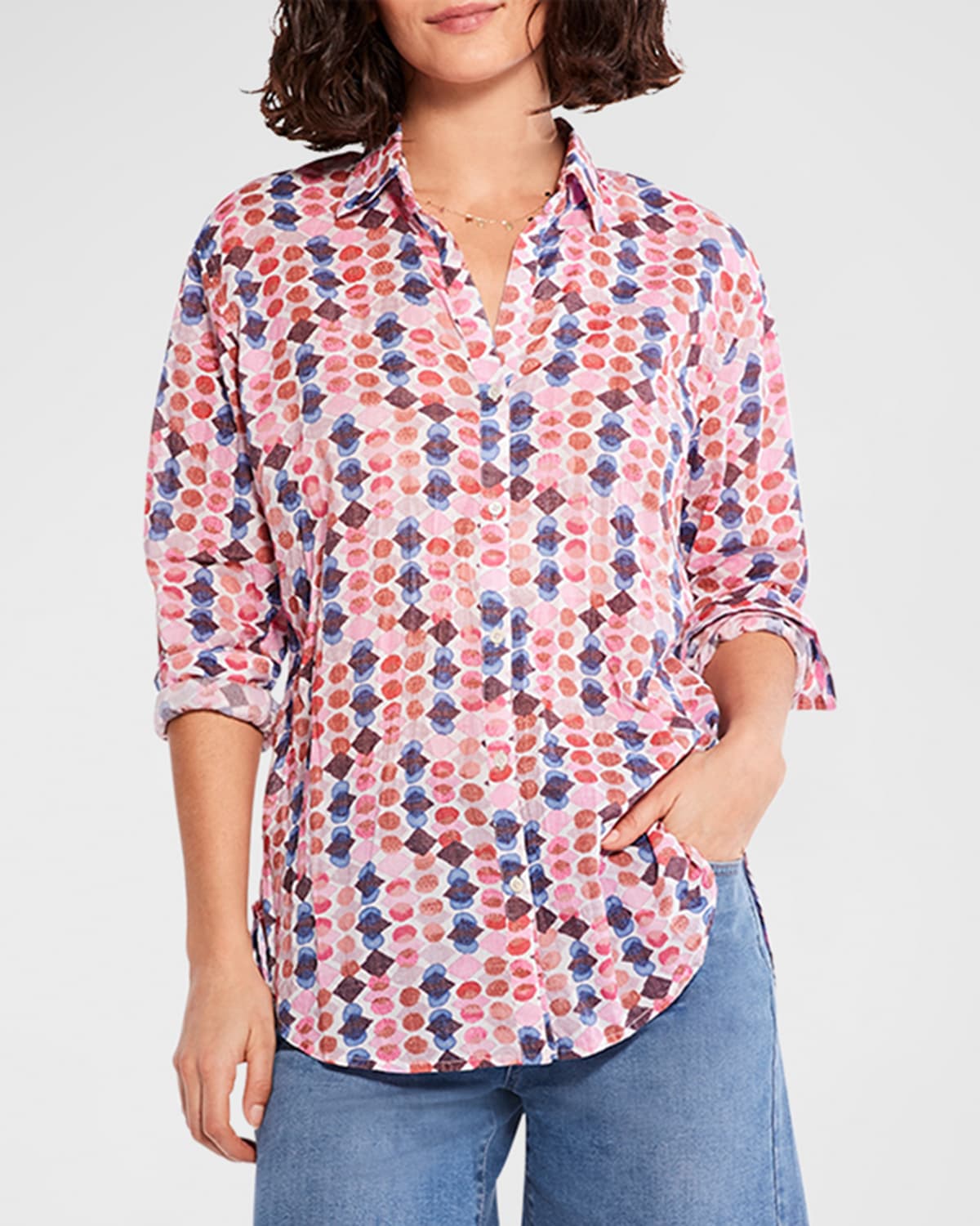 Geometric Print Top | Neiman Marcus