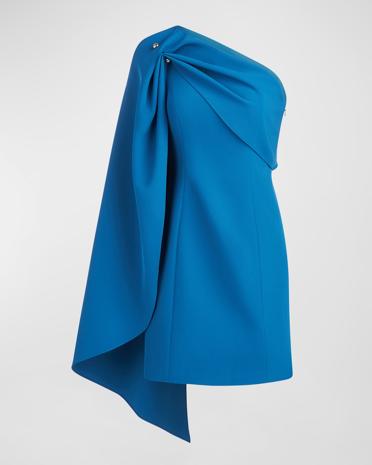 Veronica Beard Merrith Ruched Knit Asymmetric Midi Dress | Neiman Marcus