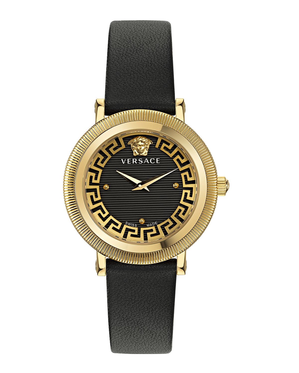 Versace 35mm Greca Flourish Watch with Bracelet Strap, Gold Plated ...