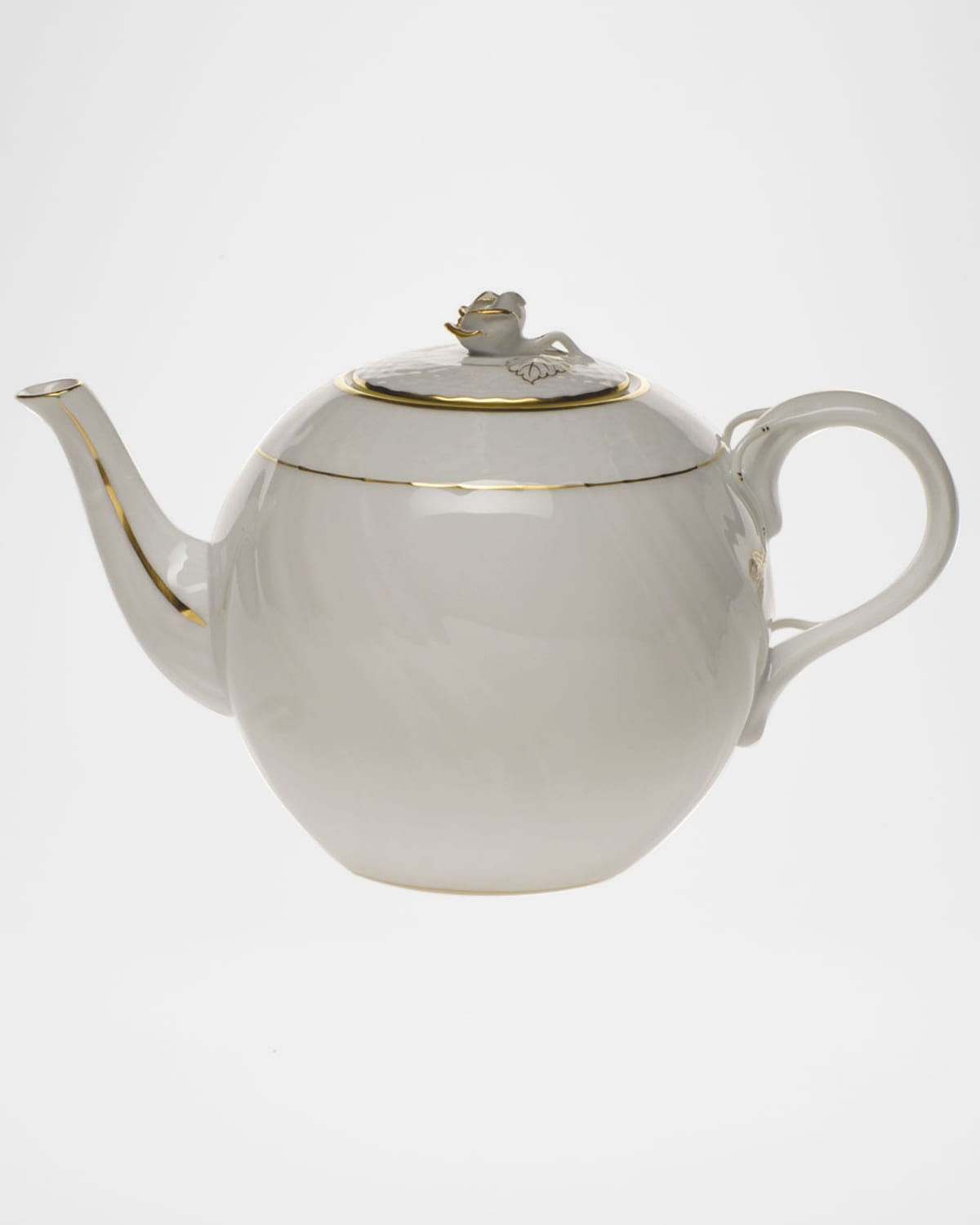 Herend Golden Edge Teapot with Rose | Neiman Marcus