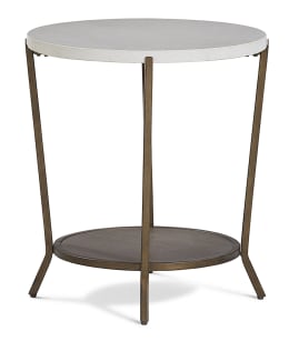 Bernhardt Avondale Round Metal End Table | Neiman Marcus