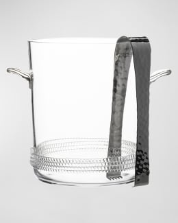 William Yeoward Crystal Dakota Ice Bucket with Tongs | Neiman Marcus