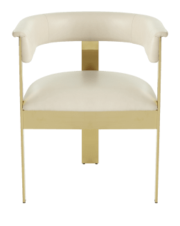 Interlude Home Darcy Pewter Faux Fur Dining Chair | Neiman Marcus