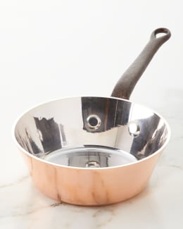 Duparquet Copper Cookware Solid Copper Silver-Lined Splayed Sauce Pan ...
