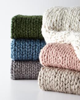 Amity Home Ava Chunky Throw Blanket | Neiman Marcus