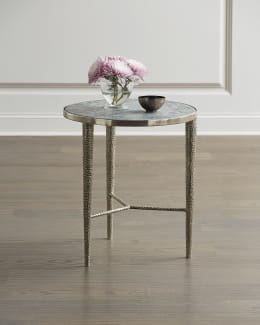 Global Views Jafar Interlocking Marble End Table | Neiman Marcus