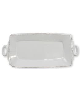 Vietri Lastra Handled Rectangular Platter, Gray | Neiman Marcus