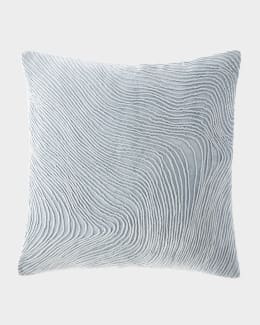 Callisto Home Silver Beaded Decorative Pillow | Neiman Marcus