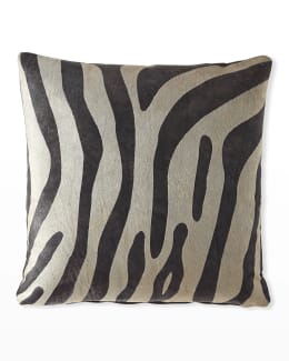 Massoud Brindle Hair Hide Brown Pillow, 22"Sq. | Neiman Marcus