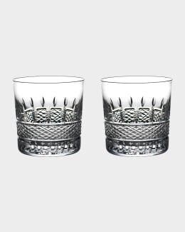 Waterford Crystal Irish Lace Crystal Double Old-Fashioned Glasses, Set ...