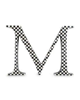 MacKenzie-Childs Courtly Check Letter - A | Neiman Marcus