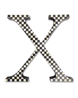 MacKenzie-Childs Courtly Check Letter - A | Neiman Marcus