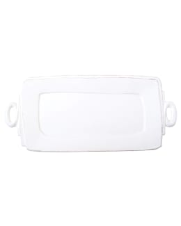 Vietri Lastra Rectangular Platter, White | Neiman Marcus