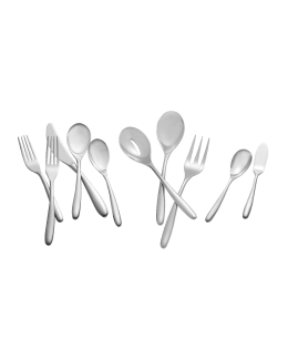 Nambe Aura 45-Piece Flatware Set | Neiman Marcus