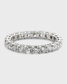 Neiman Marcus Diamonds Platinum Diamond Eternity Band Ring, 3.04tcw ...