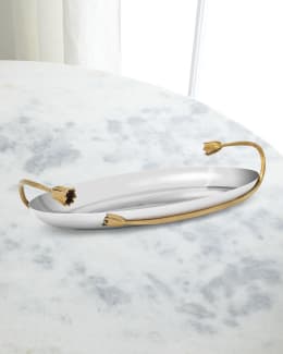 L'Objet Malachite Rectangular Tray | Neiman Marcus