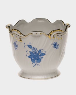 Herend Chinese Bouquet Rust Mini Cache Pot with Feet | Neiman Marcus