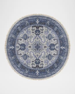 Eli Round Hairhide Rug, 8' Round | Neiman Marcus